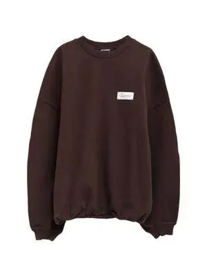 Jacquemus Le Sweatshirt Corso Crewneck Sweatshirt - Dark Brown