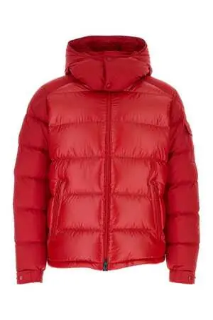 Moncler Polyester Maya Down Jacket - Red