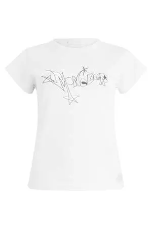 Moncler Short-sleeve Logo Text T-shirt