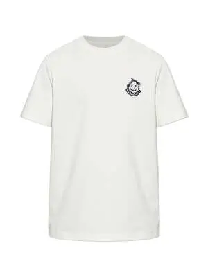 Moncler Logo Patch Crewneck T-shirt - Natural