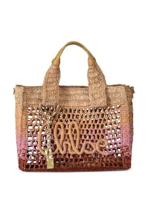 Chloé Summer Banana Woven Tote Bag