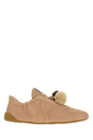 Chloé Antiqued Leather Kick Sneaker For