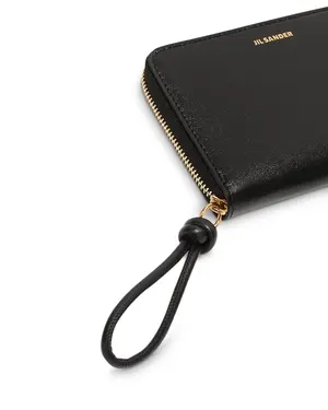 JIL SANDER Giro Leather Zip Around Wallet