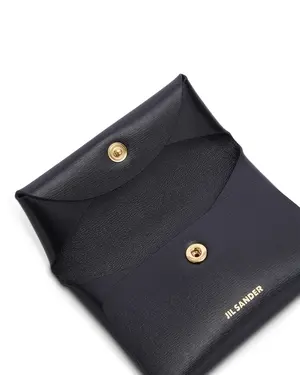 JIL SANDER Leather Envelope Snap Wallet