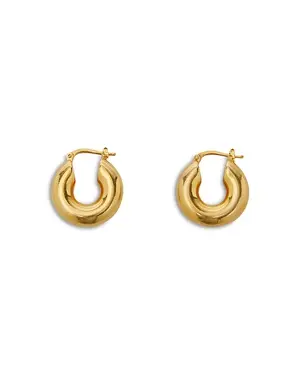 JIL SANDER Sculpted Hoop Earrings - Gold