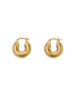 JIL SANDER Sculpted Hoop Earrings