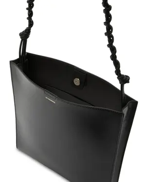 JIL SANDER Tangle Medium Leather Shoulder Bag