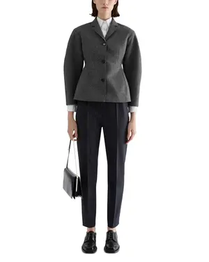 JIL SANDER Long Sleeve Wool Jacket