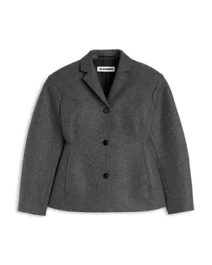 JIL SANDER Long Sleeve Wool Jacket