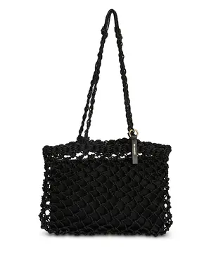 JIL SANDER Tangle Crochet Shoulder Bag