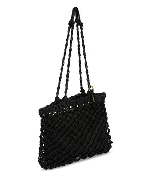 JIL SANDER Tangle Crochet Shoulder Bag