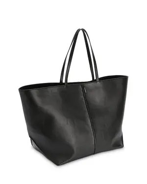 JIL SANDER Linea Large Leather Tote - Black