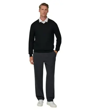Boggi Milano Wool Blend Wooltech Diagonal Joggers