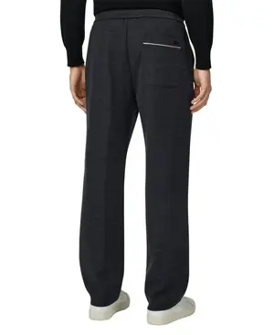 Boggi Milano Wool Blend Wooltech Diagonal Joggers