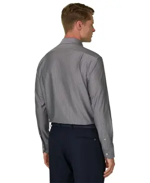 Boggi Milano Striped Japanese Jersey Regular Fit Polo Shirt - Navy Blue
