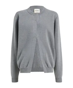 Khaite Side-slit Knit Top - Gray