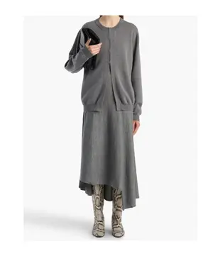 Khaite Side-slit Knit Top - Gray