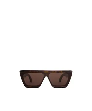 Alaïa Logo-detail Sunglasses - Brown