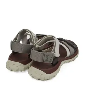 Camper Drift Trail Gray Textile Sandals For