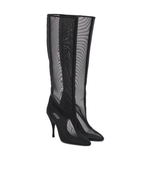 Alaïa Mesh Knee-high Boots