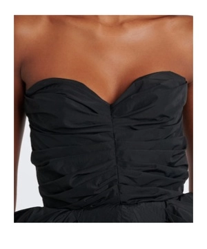 Magda Butrym Draped Wool Bustier Dress