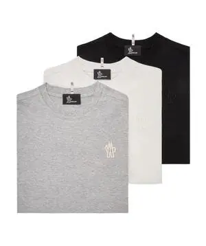 Moncler Logo Patch Cotton Blend T-shirt