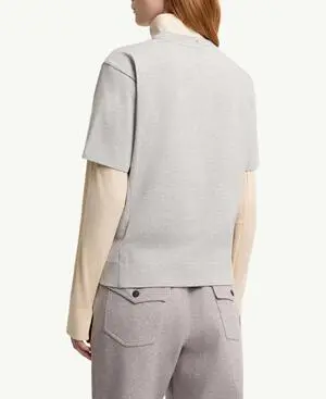 Moncler Logo Patch Cotton Blend T-shirt
