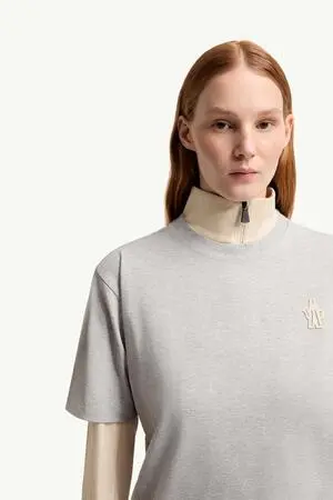 Moncler Logo Patch Cotton Blend T-shirt
