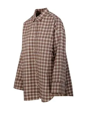 BY MALENE BIRGER Derris Checked Flannel Shirt