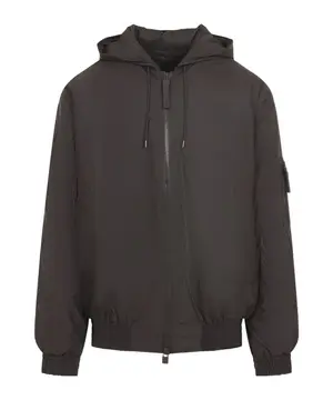 Rains Zip-up Drawstring Hoodie
