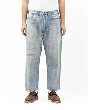 A.PRESSE No.37 Washed Wide Denim Pants