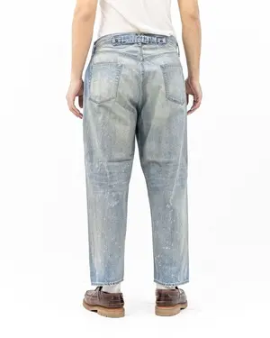A.PRESSE No.37 Washed Wide Denim Pants
