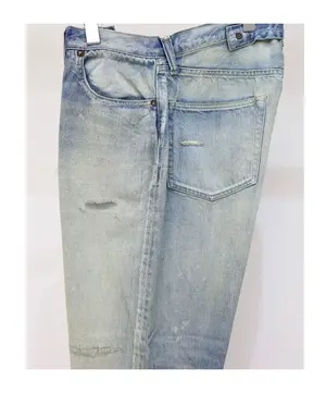 A.PRESSE No.37 Washed Wide Denim Pants