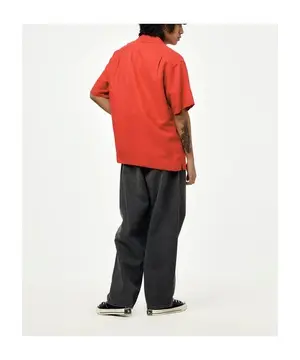 A.PRESSE Retro-style Short-sleeve Open-collar Shirt