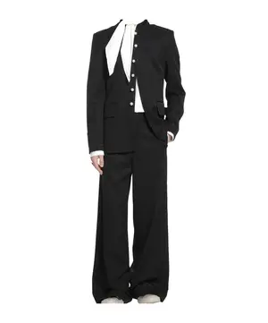 ANN DEMEULEMEESTER Straight-cut Casual Jacket - Black