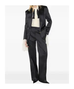 Elisabetta Franchi Satin Single-breasted Blazer