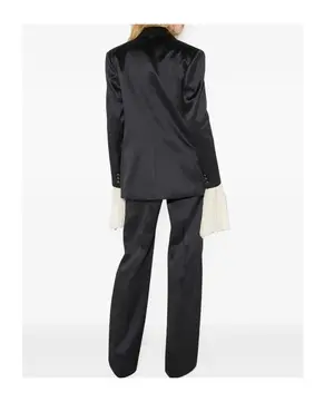 Elisabetta Franchi Satin Single-breasted Blazer