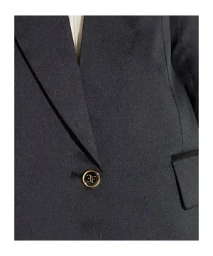 Elisabetta Franchi Satin Single-breasted Blazer