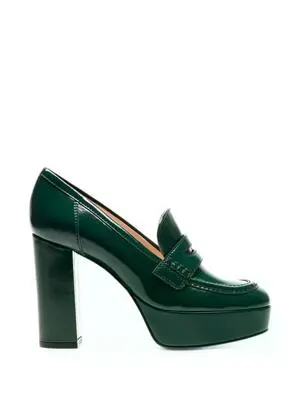 GIANVITO ROSSI Hadden Platform Loafers - Green