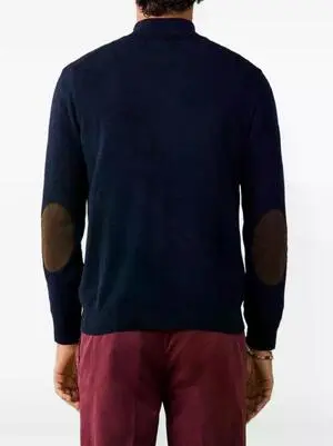 HACKETT  Elbow-patch Sweater - Blue