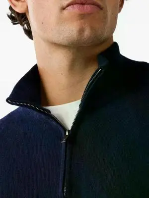 HACKETT  Elbow-patch Sweater - Blue