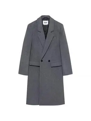 MSGM Double-breasted Peak-lapels Coat
