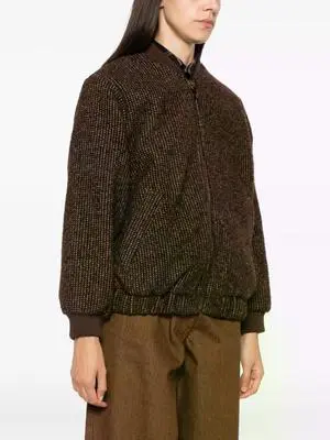 SESSUN Heavelyn Tweed-effect Zip-up Jacket