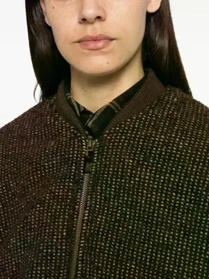 SESSUN Heavelyn Tweed-effect Zip-up Jacket