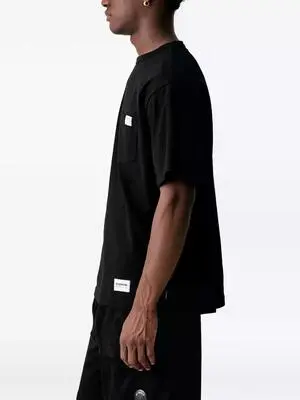 NEIGHBORHOOD Logo-patch Chest-pocket T-shirt - Black