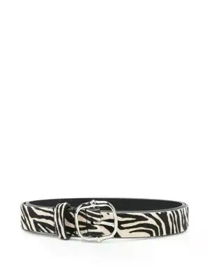 Isabel Marant Étoile Depson Zebra-print Belt - Neutrals