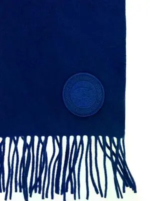 Canada Goose Fringed Logo-patch Scarf