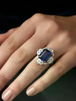 HYT JEWELRY Tanzanite And Diamond Ring