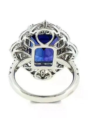 HYT JEWELRY Tanzanite And Diamond Ring - Silver