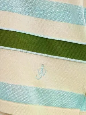 JW Anderson Striped Long-sleeve Polo Shirt